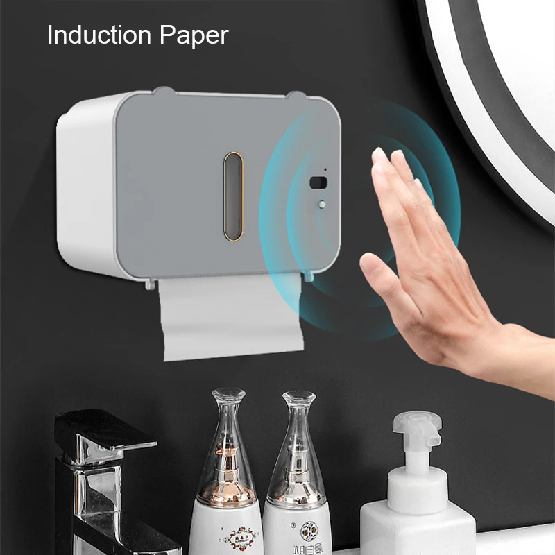 Wall-Mounted-Automatic-Sensor-Tissue-Box-Induction-Toilet-Paper-Holder ...