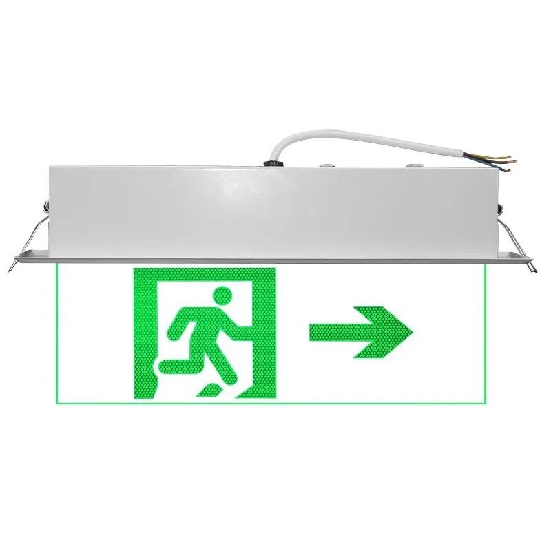 Fire-Emergency-Light-Exit-Sign-Embedded-Tempered-Glass-Indicator-Light ...