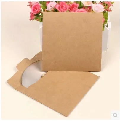 13*13cm High Quality Disc CD DVD Sleeve 250gsm Thick CD Kraft Paper ...