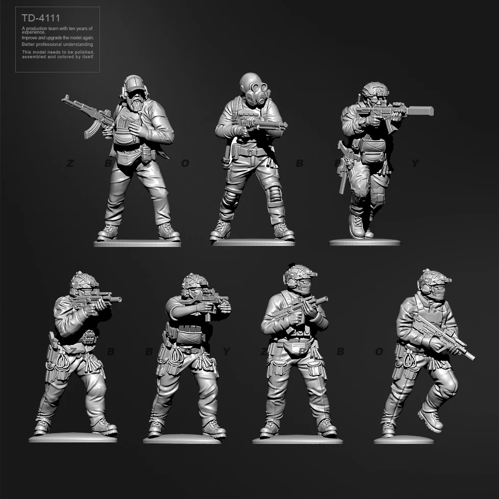38MM-50MM-Resin-Soldier-model-kits-figure-colorless-and-self-assembled ...