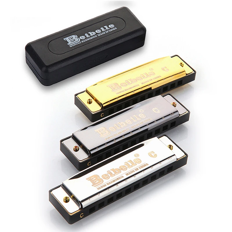 Key-10-Harmonica-Diatonic-Blues-Mouth-Organ-Jew-s-Harp-Gaita-Comb ...