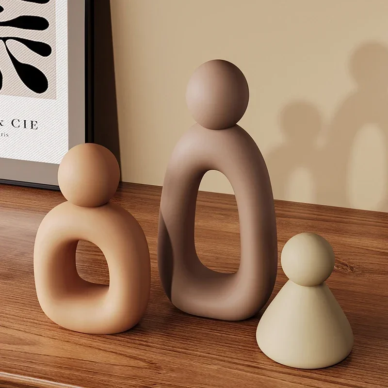 Minimalism-Family-Statue-Modern-Style-Home-Decor-Hollow-Sculpture ...