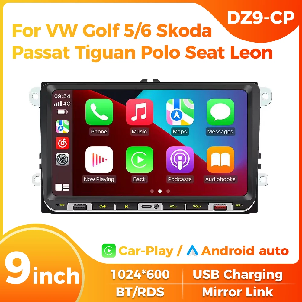 9-Inch-Car-Radio-MP5-Multimedia-Player-For-VW-Volkswagen-Passat-B7-B6 ...