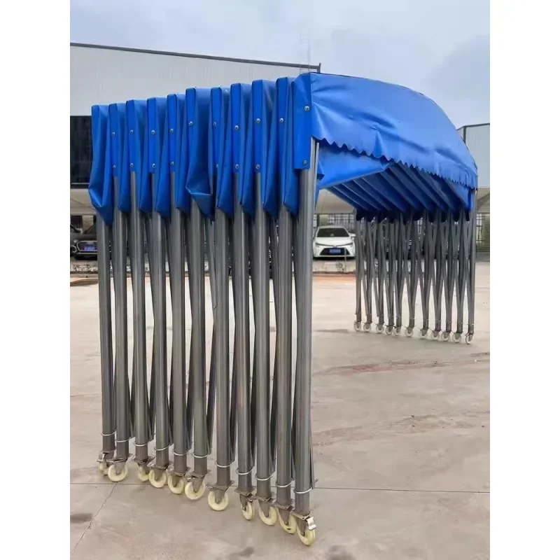 Large mobile push-pull canopy outdoor rainproof shrinkage shed ...