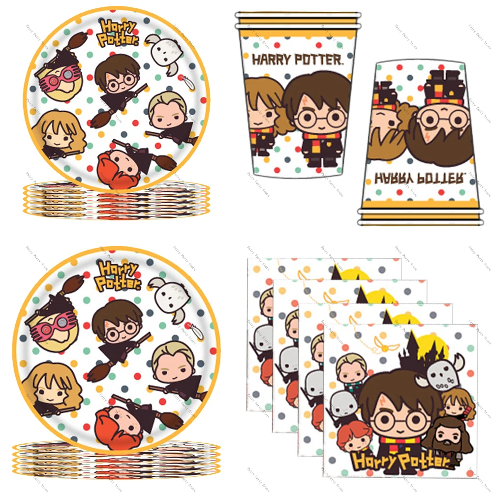 KAYOU-Harry-Potter-Birthday-Party-Tablecloth-Balloon-Tableware-Set-Cups ...