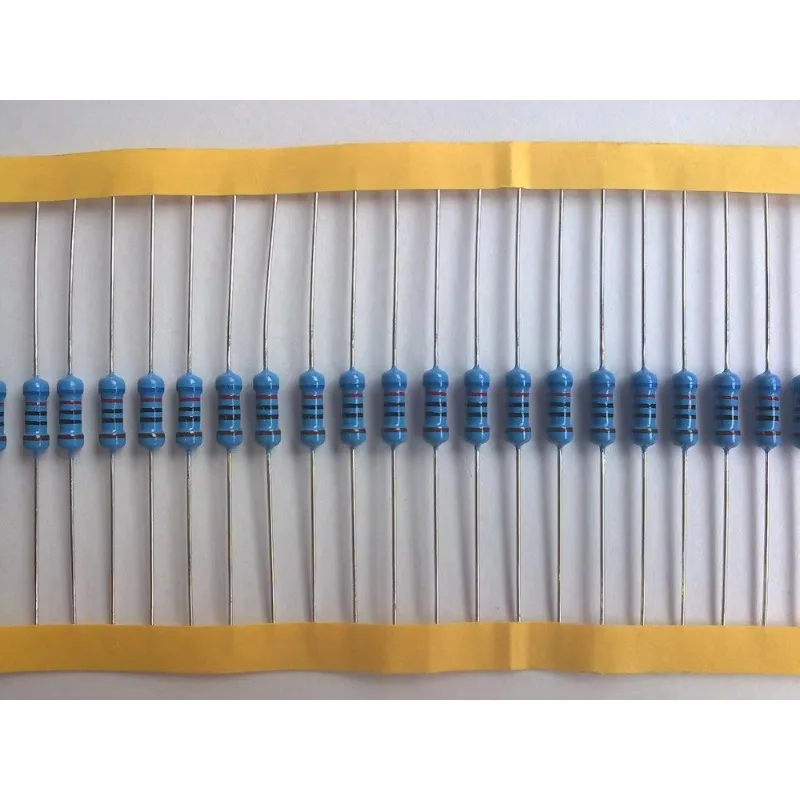 100pcs 1k ohm 1/4W 1k Metal Film Resistor 1kohm 0.25W 1% ROHS ...