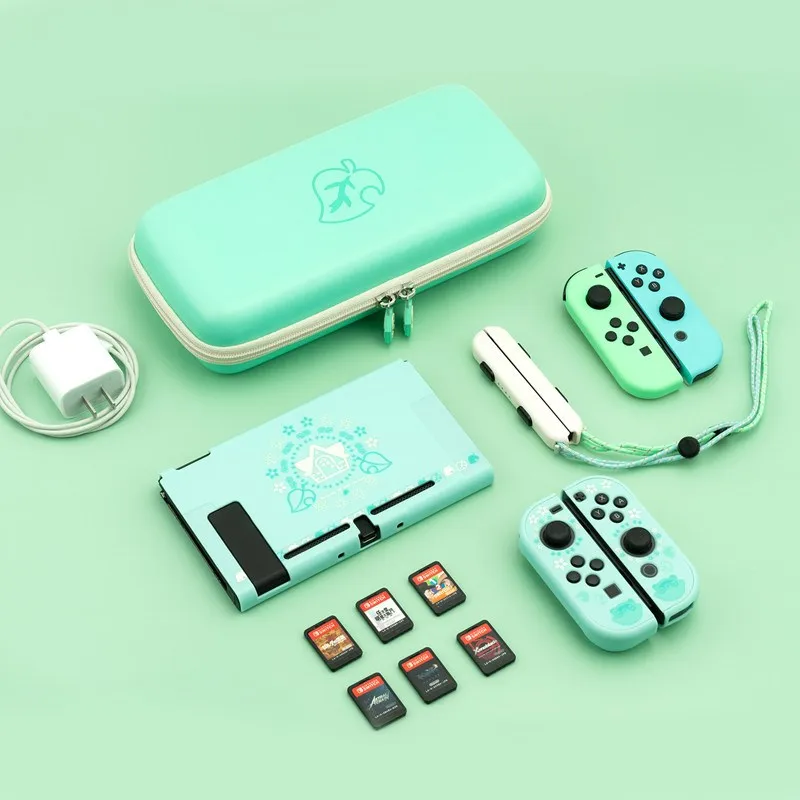 GeekShare-Storage-Bag-for-Nintendo-Switch-OLED-Animal-Green-Leaves ...