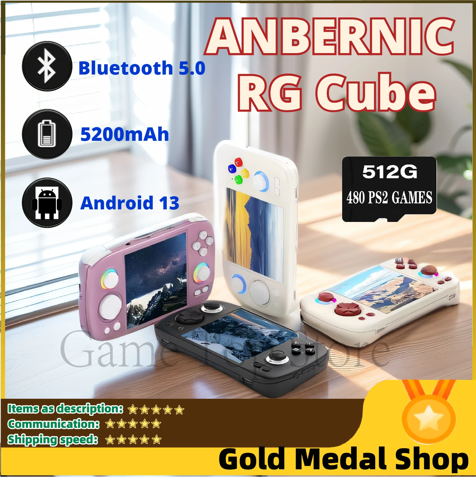 ANBERNIC-RG-CUBE-Video-Handheld-Game-Console-T820-RGB-Joystick-5200mAh ...