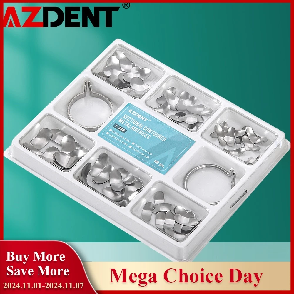 Bandes-de-matrice-dentaire-sectionnelles-100-pi-ces-bo-te-incurv-es-S-M ...