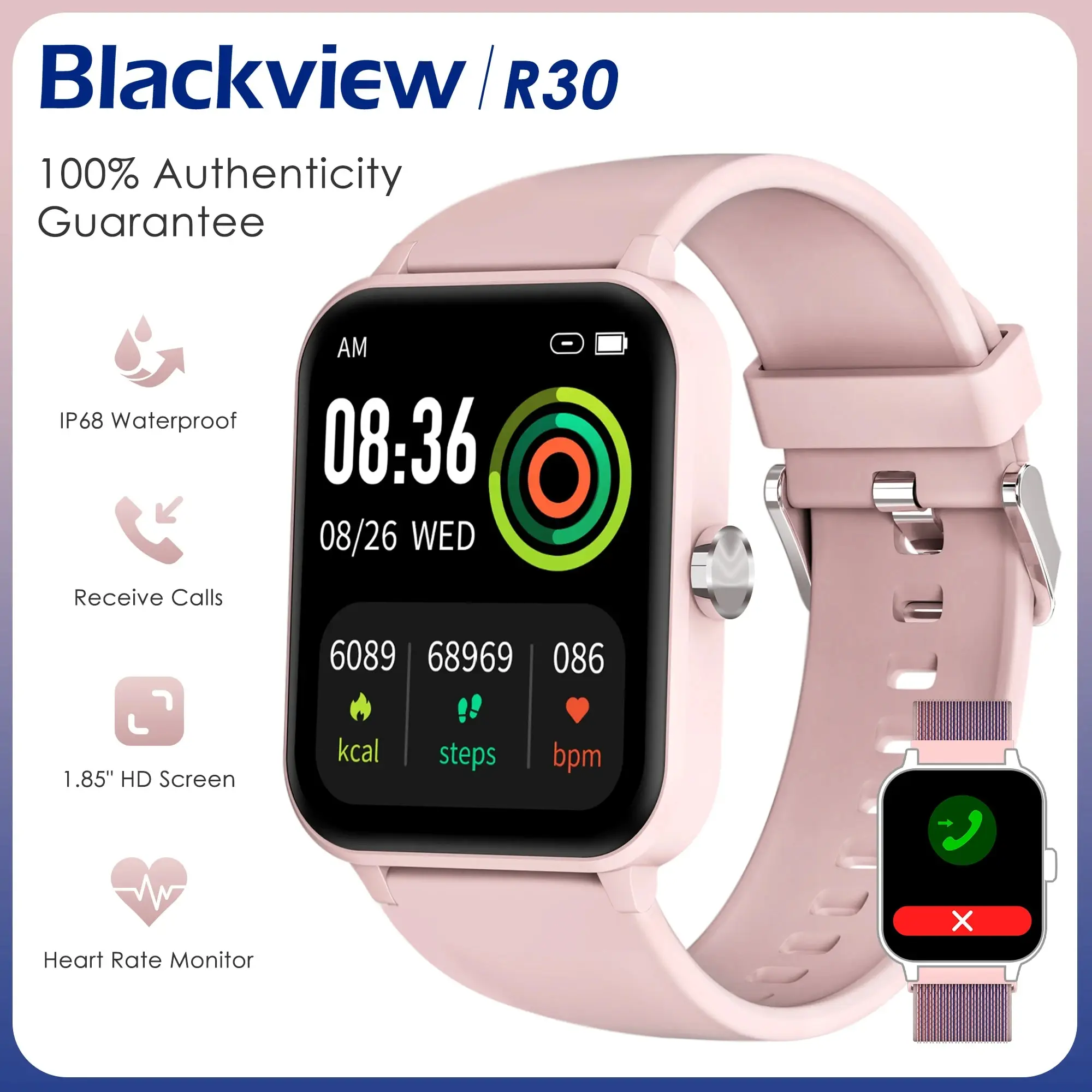 Blackview-R30-Smartwatch-Outdoor-Sports-Watch-1-83-inch-HD-Touchscreen-IP68-Waterproof-Bluetooth ...