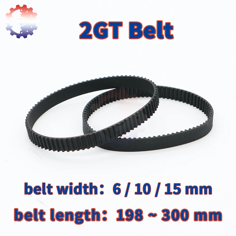GT2-Timing-Belt-2GT-Belt-Length-198mm-300mm-Closed-Loop-Rubber-Belt ...