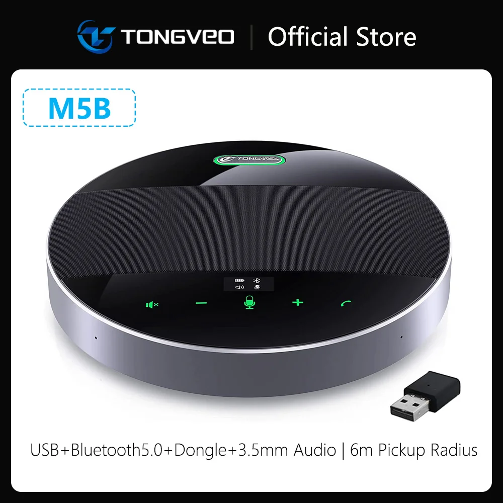 Conference-Speaker-and-Microphone-Bluetooth-Wireless-Speakerphone-AI ...