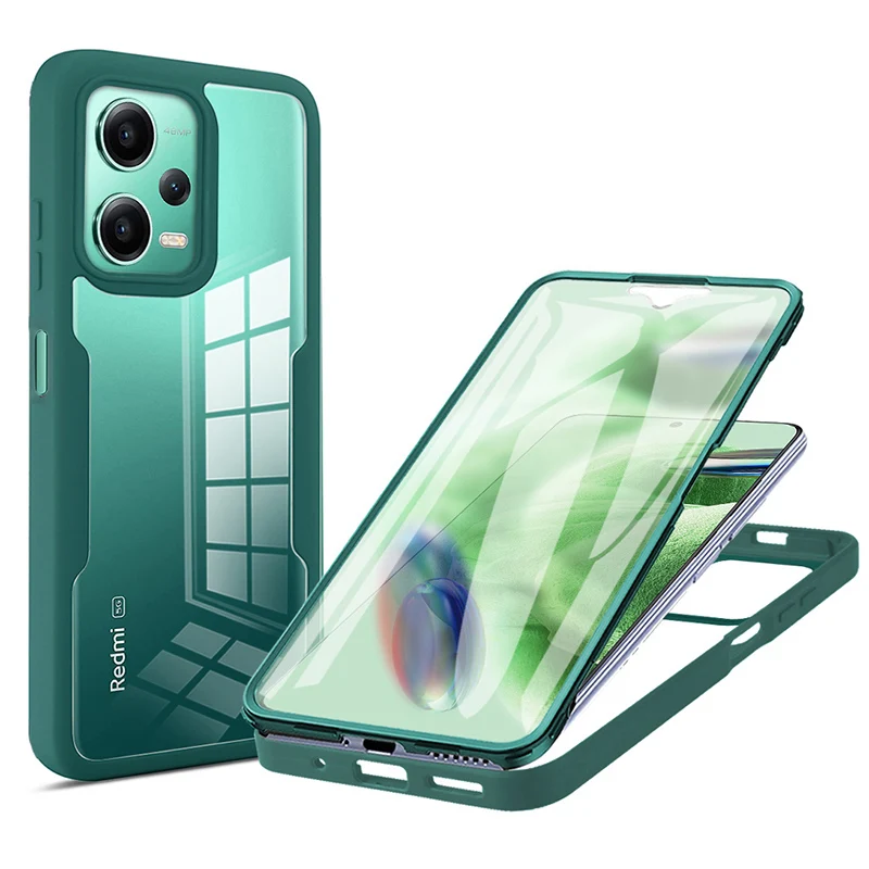 360-Full-Protection-TPU-Border-Soft-Front-Film-Shockproof-Phone-Case ...