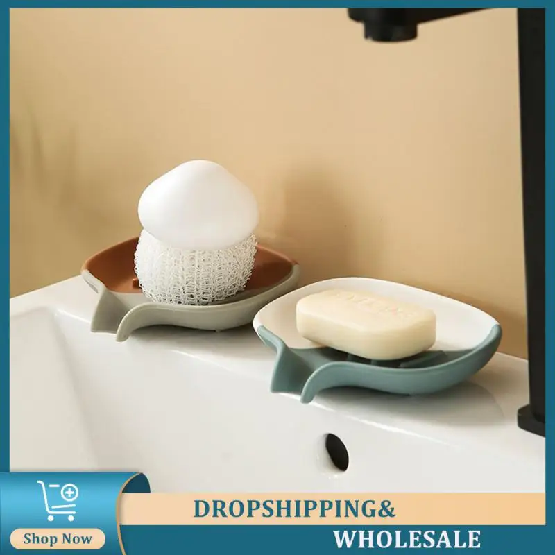 Bathroom-Soap-Dish-Bath-Storage-Box-Drain-Tray-Holder-Soaps-Holder-For-Bathroom-Toilet-Kitchen ...