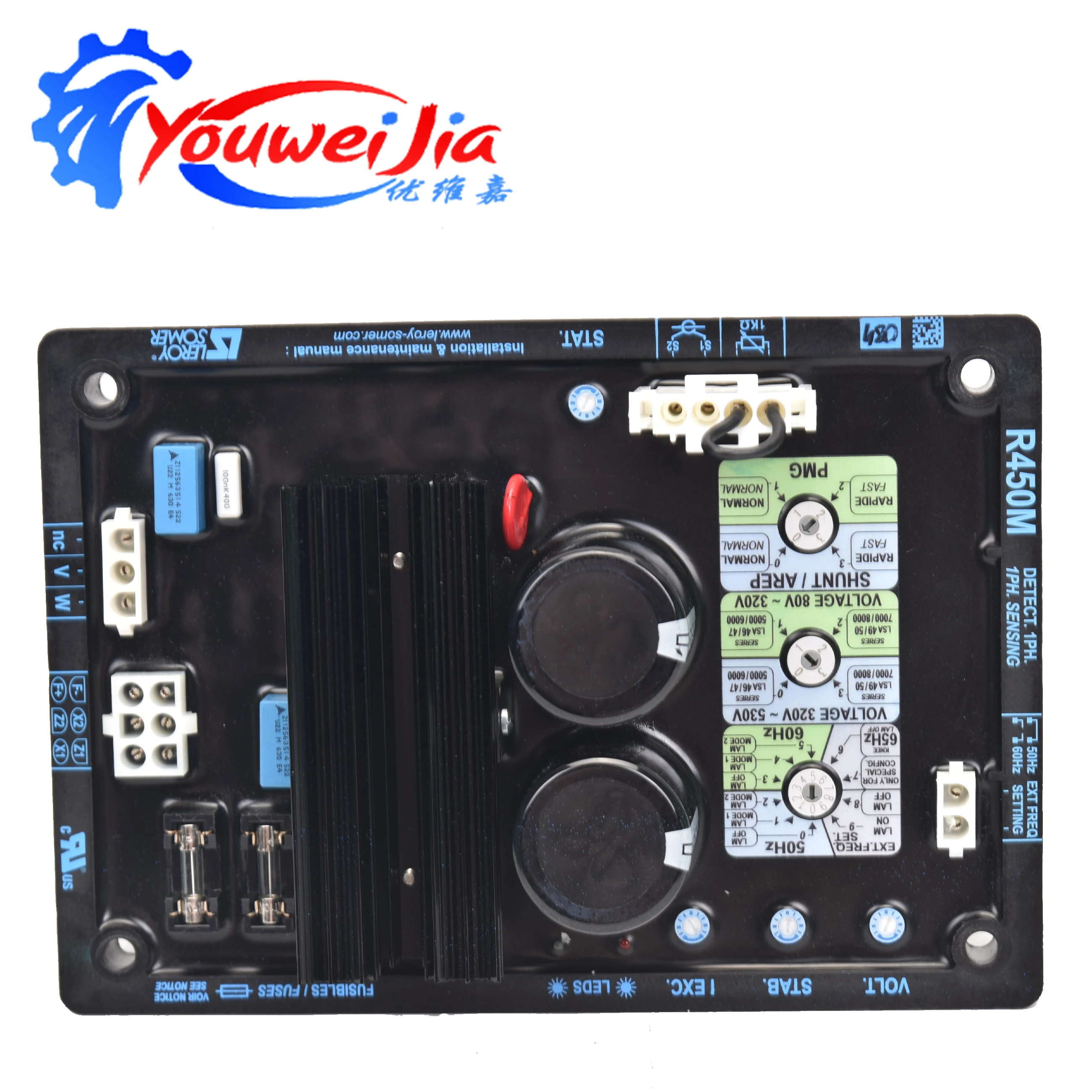 R450M Automatic Voltage Regulator AVR for Diesel Generator Leroy Somer ...