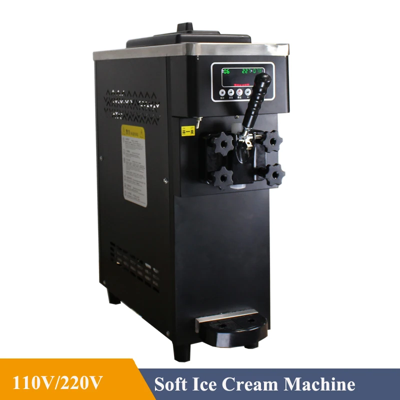 Black,Pink,Sliver,White Color Automatic Commercial Soft Serve Small Ice ...