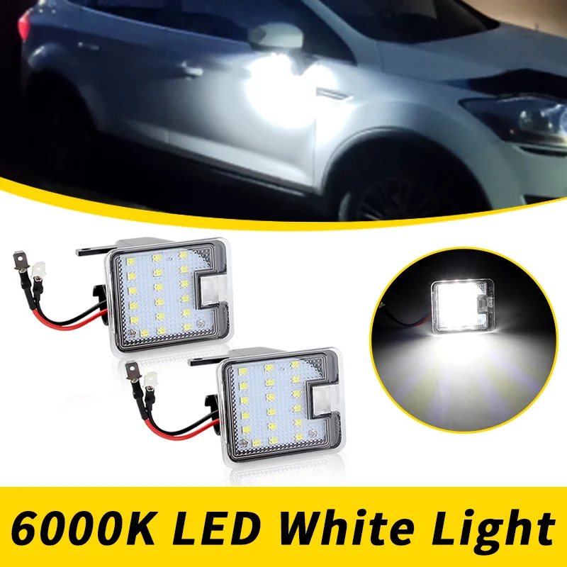 2PCS-12V-LED-Puddle-Light-Under-Side-Mirror-Light-For-Ford-Focus-MK3 ...