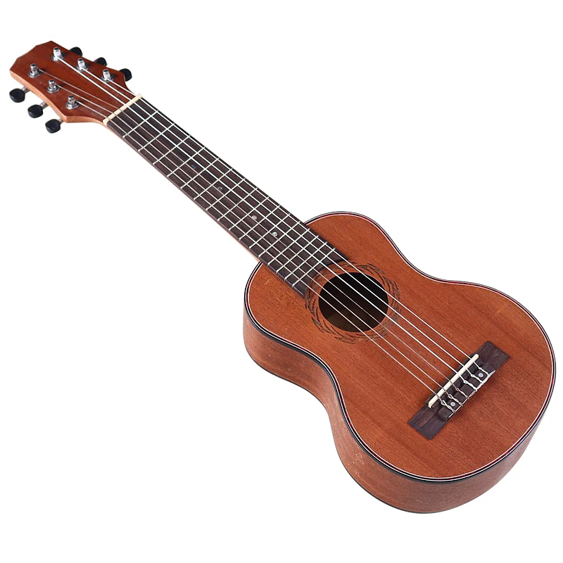 26-Inch-Guitar-Guitalele-6-String-Guitarlele-Hawaii-Ukulele-Sapele-Body ...