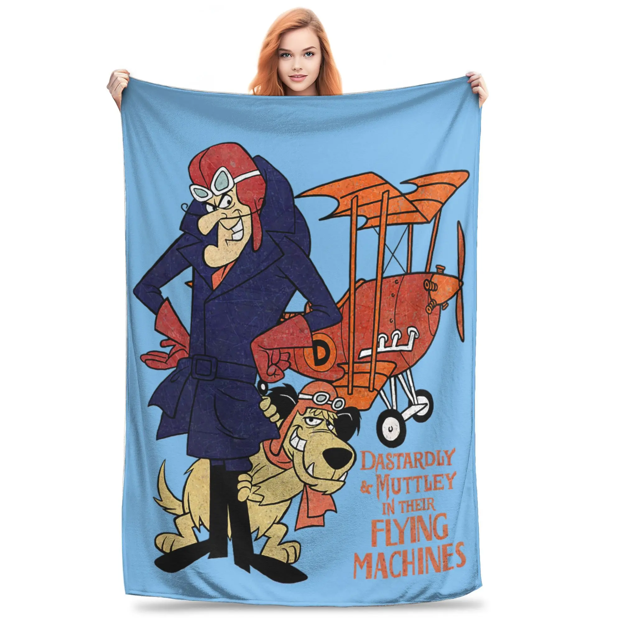 Dick Dastardly Muttley Flying Machines Blankets Flannel Air ...