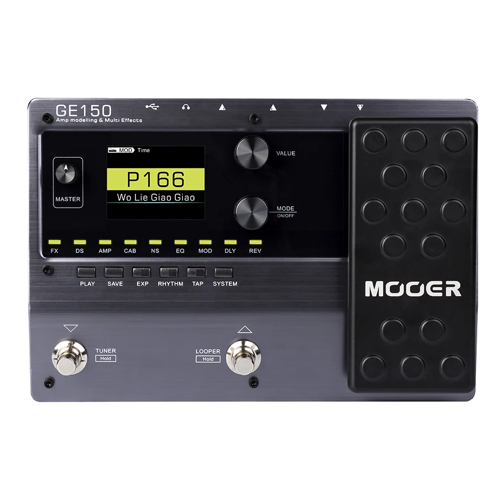 MOOER-GE150-Pedal-De-Guitarra-Modelagem-E-Multi-Efeitos-55-Modelos-De ...