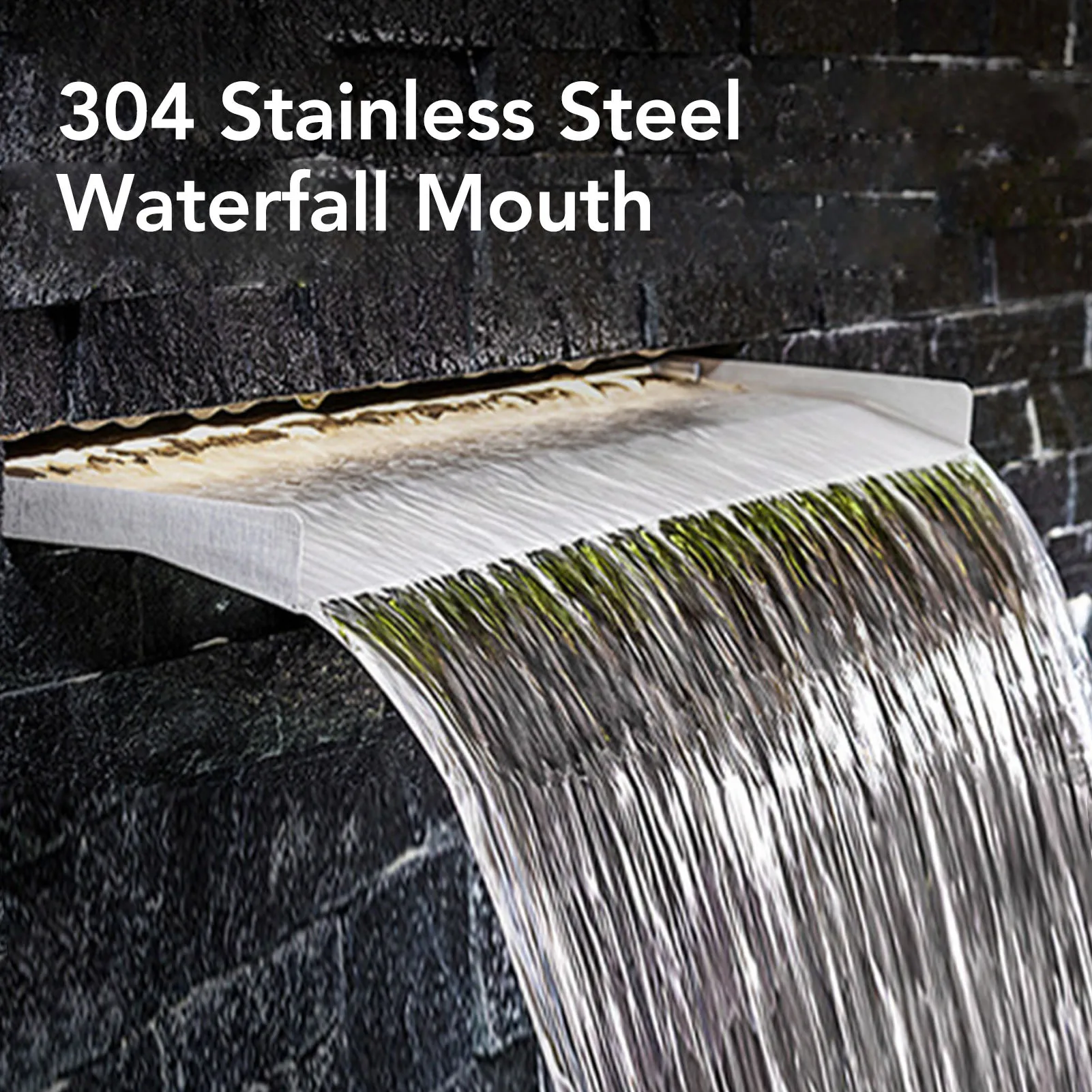 Waterfall Outlet Waterfall Outlet 304 Stainless Steel Decorative ...