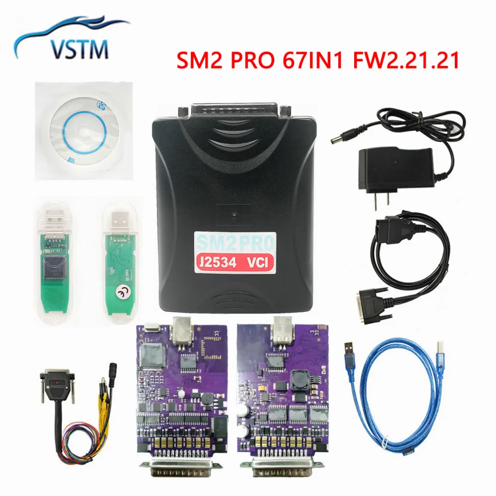 2023 SM2 Pro J2534 VCI ECU Programmer Read&Write Tool Supported 67 ...