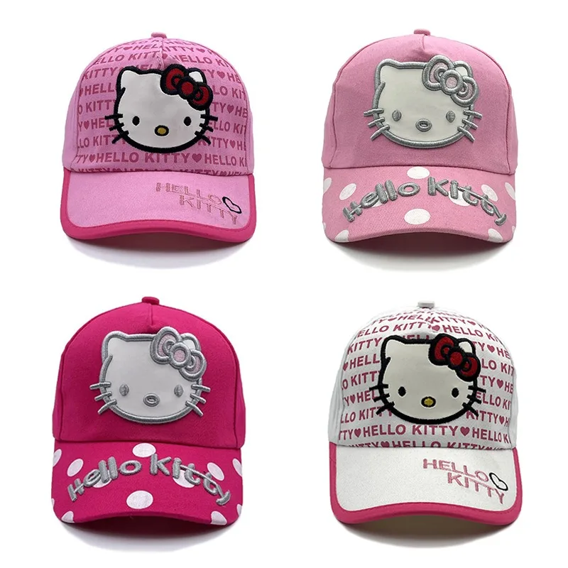 Kello-Kitty-Hat-Cartoon-Anime-Cute-Baseball-Cap-Visor-Hat-Spring-and ...
