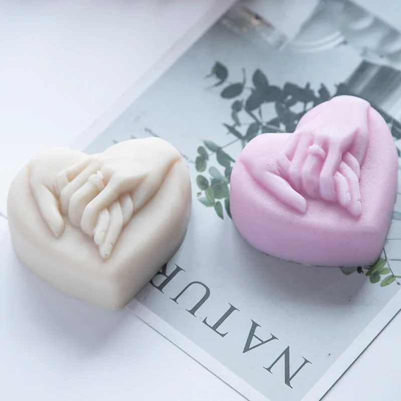 Handmade-Silicone-Heart-Shaped-Soap-Mold-DIY-3D-Hand-made-Mold ...