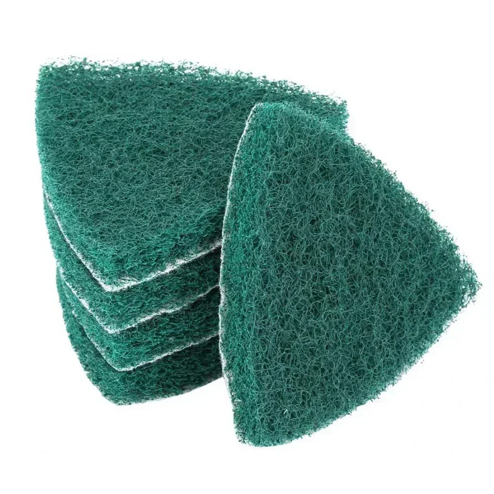 5pcs Triangle Scouring Pad Polishing Pad Self Adhesive Plate Grinding ...