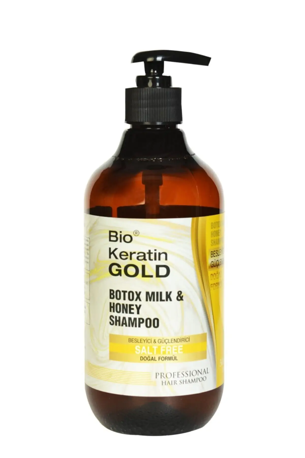 Bio-Keratin-Gold-Repair-Milk-Honey-Extract-Salt-Free-Shampoo-500ml ...