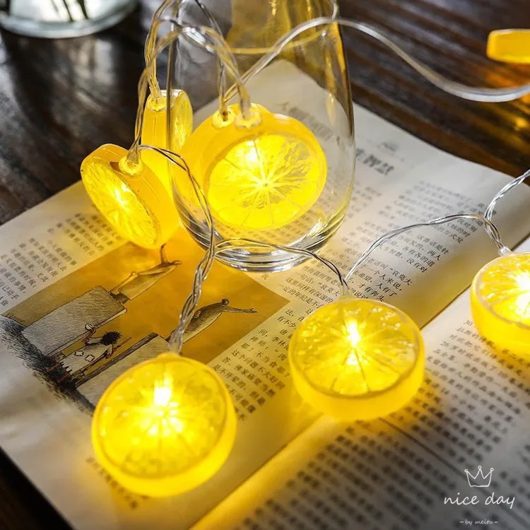 Lemon-LED-Garland-Orange-Slices-String-Light-Yard-Wedding-Home-Party ...