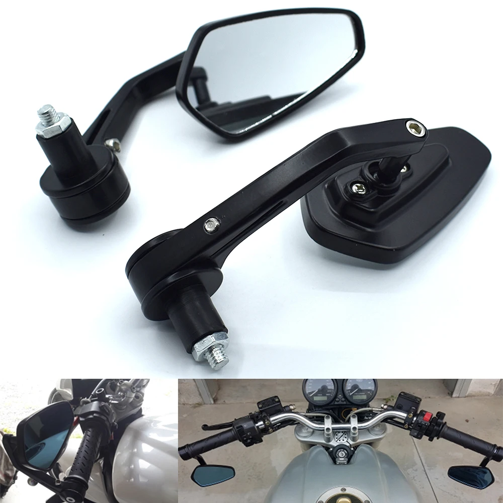 Universal-7-8-22mm-Motorcycle-Rearview-Mirrors-Handlebar-End-Mirrors ...