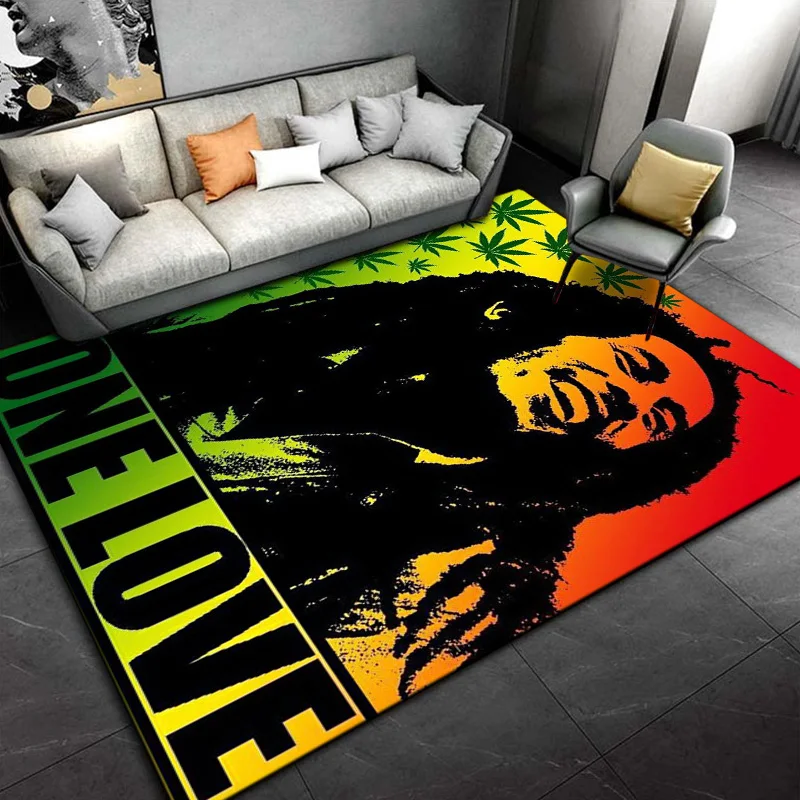Bob-Marley-Reggae-Music-Jamaican-Style-Maple-Leaf-Area-Rug-Rug-Carpet ...