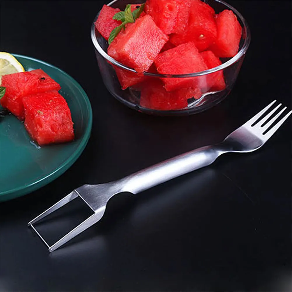 2-In-1-Watermelon-Fork-Slicer-Stainless-Steel-Fruit-Forks-Slicer-Multi ...