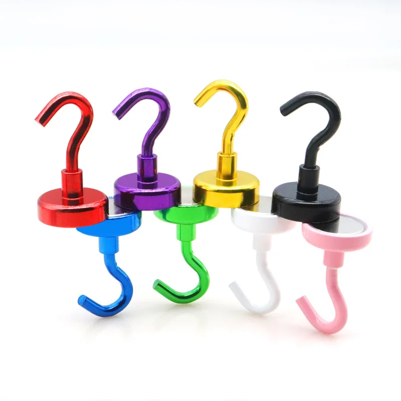 Household-Metal-Plated-Magnet-Hook-Magnetic-Hook-Wall-Door-Hook ...