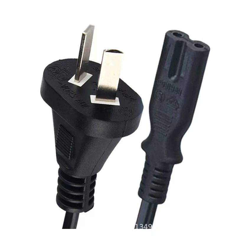 2-Pin-Prong-EU-US-UK-Cable-Power-Supply-Cord-Console-Cord-C7-Cable ...