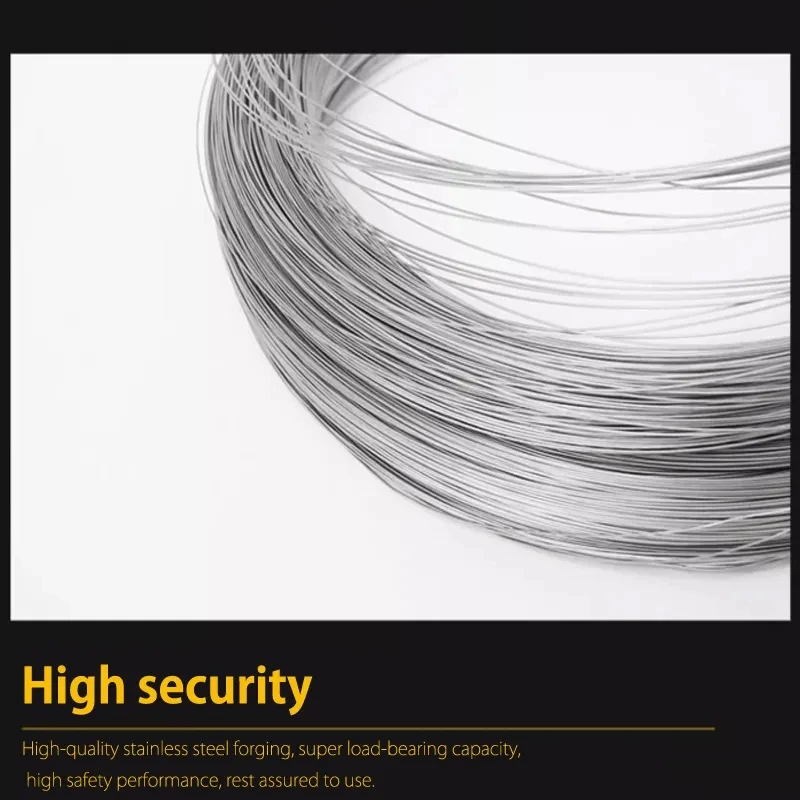 New 1pcs 1-100 meters 304 Stainless Steel Soft/hard Steel Wire Diameter ...