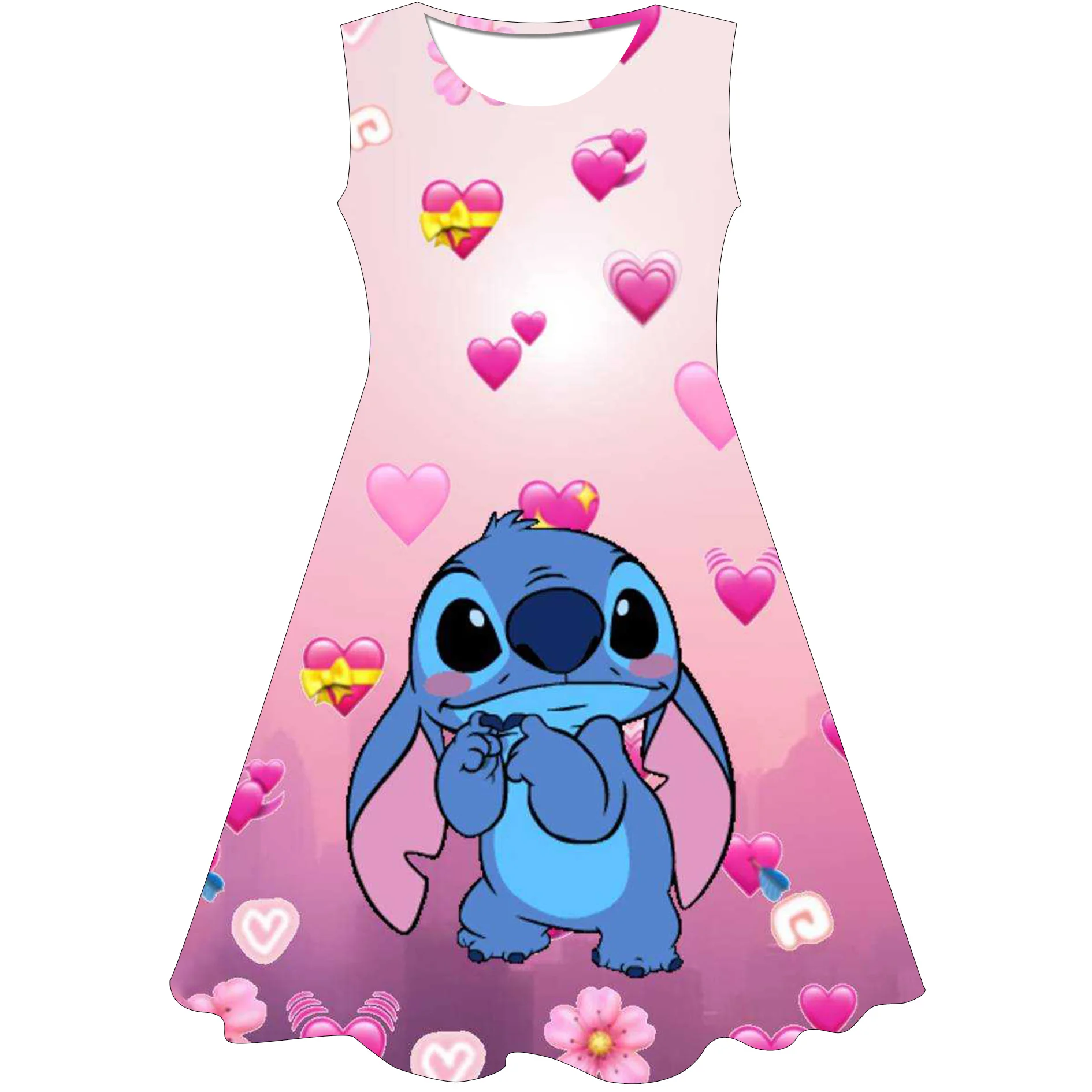 Summer-Girls-Stitch-Princess-Dress-Clothes-Baby-Cartoon-Casual-Dresses ...