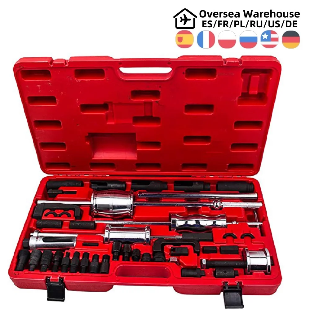 40pcs Diesel Injector Extractor Remover Universal Slide Hammer Puller ...