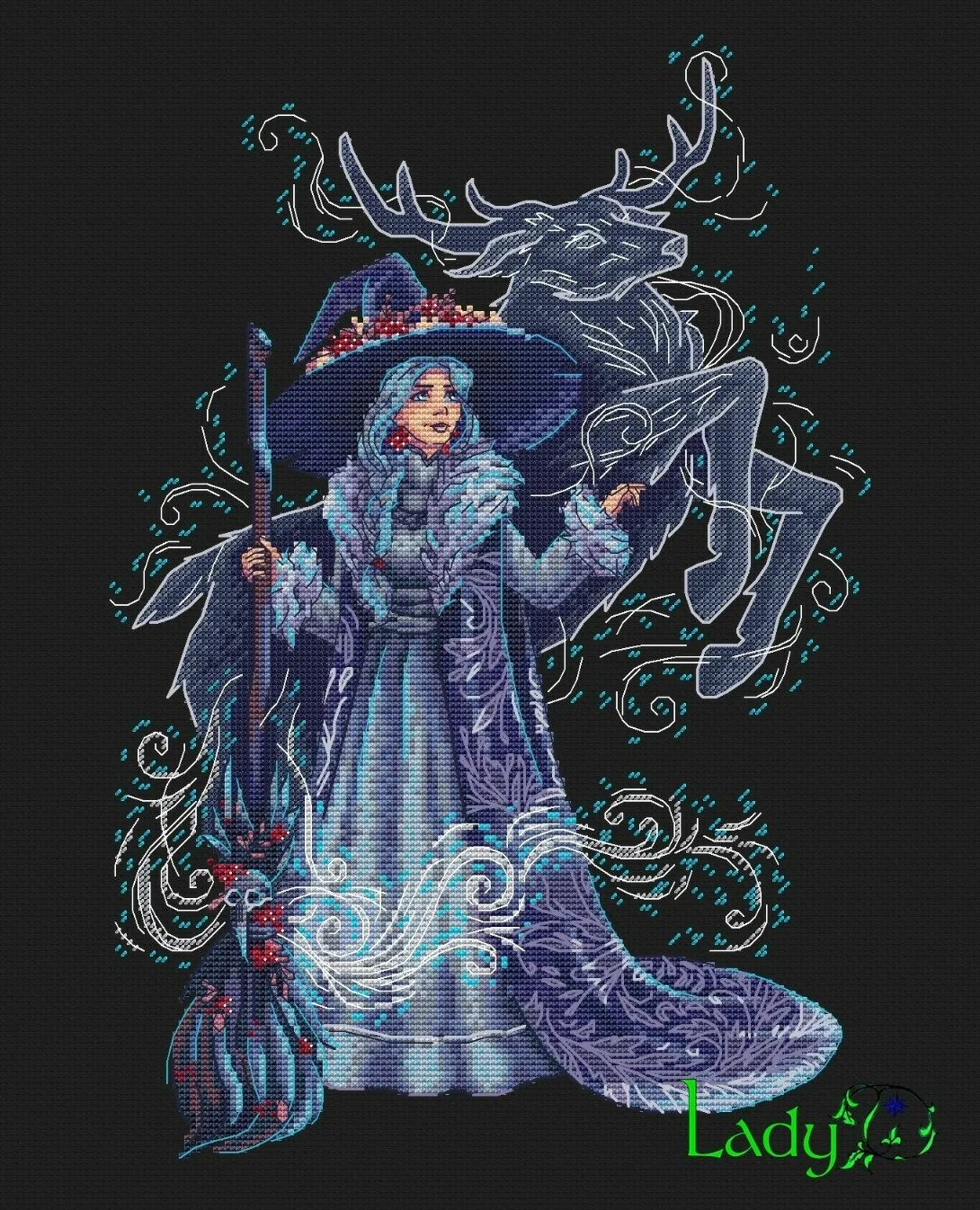 Cross-Stitch-Embroidery-Threads-Kit-Embroidery-Set-Christmas-December ...