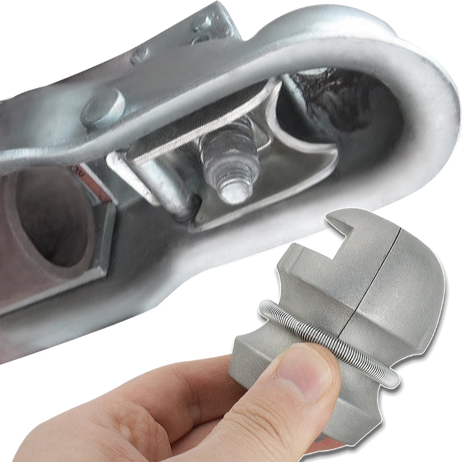 Universal Zinc Alloy Trailer Coupling Lock Hitch Ball Lock Anti Theft ...