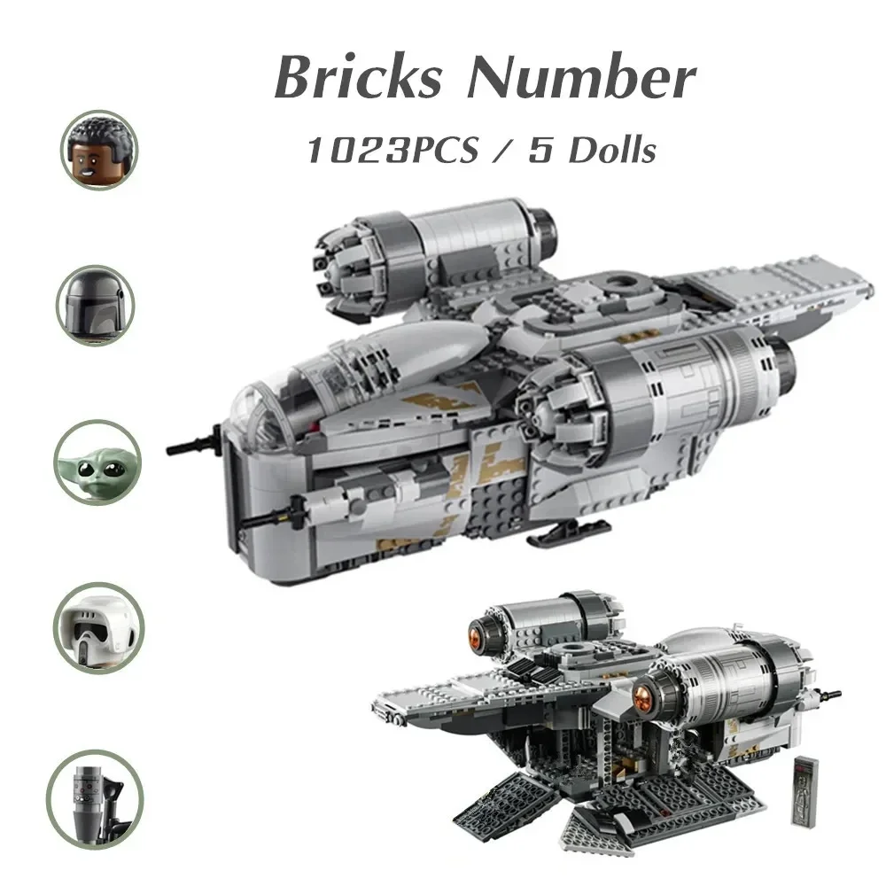 Space-Wars-The-Razor-Crested-Aliens-Starship-modelo-75292-bloques-de ...