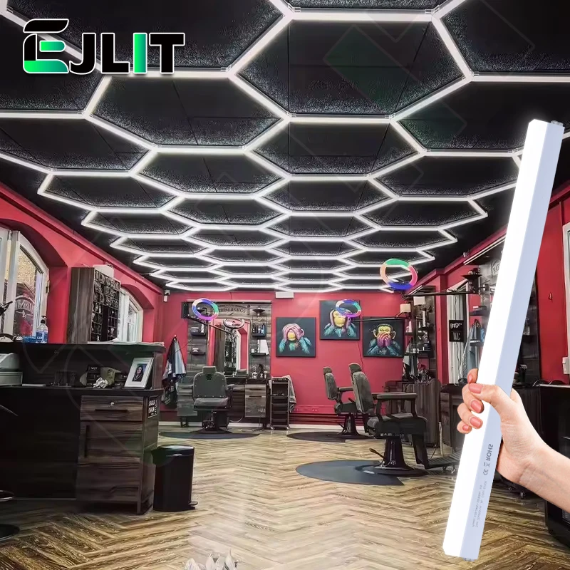 High-brightness-Barber-Light-Garage-Hexagon-Lights-110V-240V-Led-Tube ...