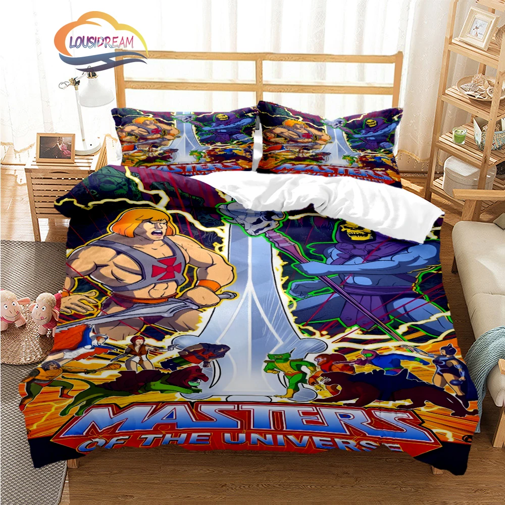 Cartoon-the-Masters-of-the-Universe-series-Bedding-Three-piece-set-3D ...