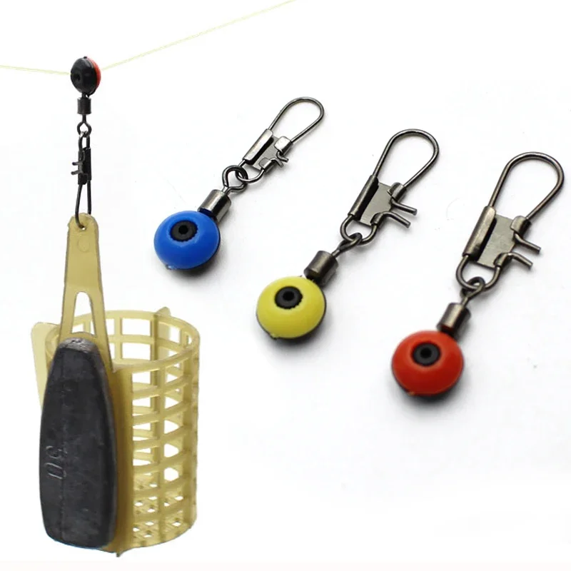 25pcs-Running-Feeder-Swivel-Bead-With-Snap-Accessories-For-Carp-Fishing ...