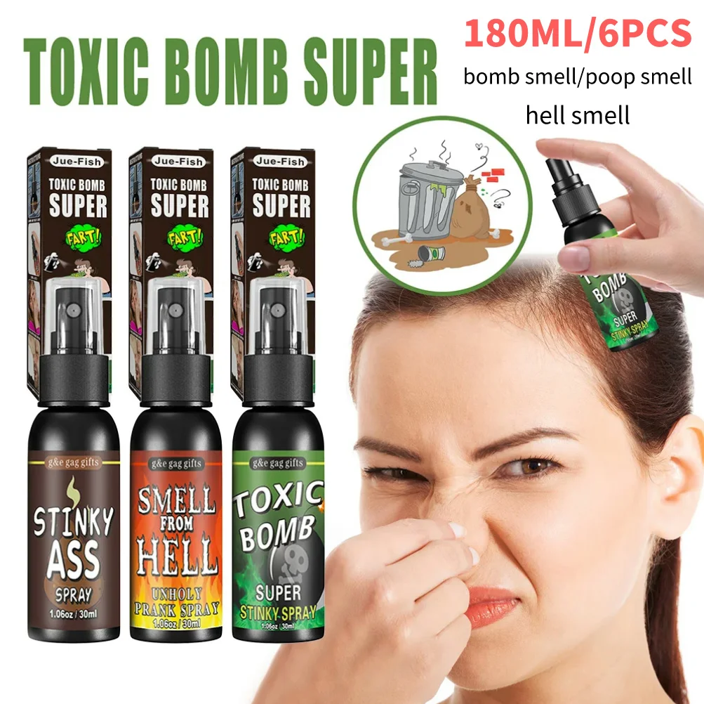 30ml-Furz-knebel-Spray-Streich-Witz-Kunststoff-stinkende-Gags-Party ...