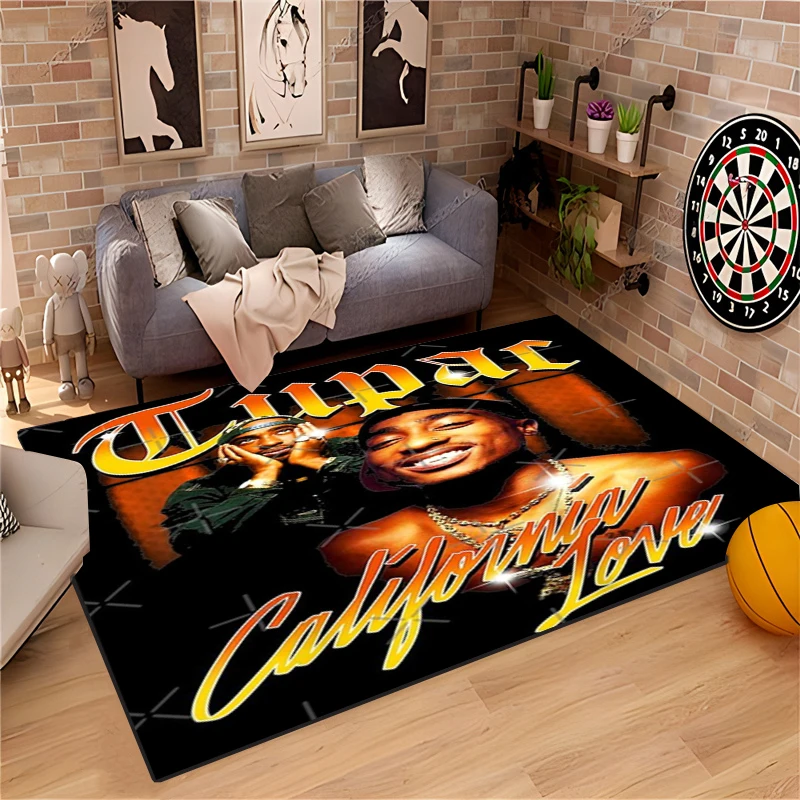 2pac Tupac Raper Pop Carpet Rugs For Bedroom Living Room Carpet Floor ...
