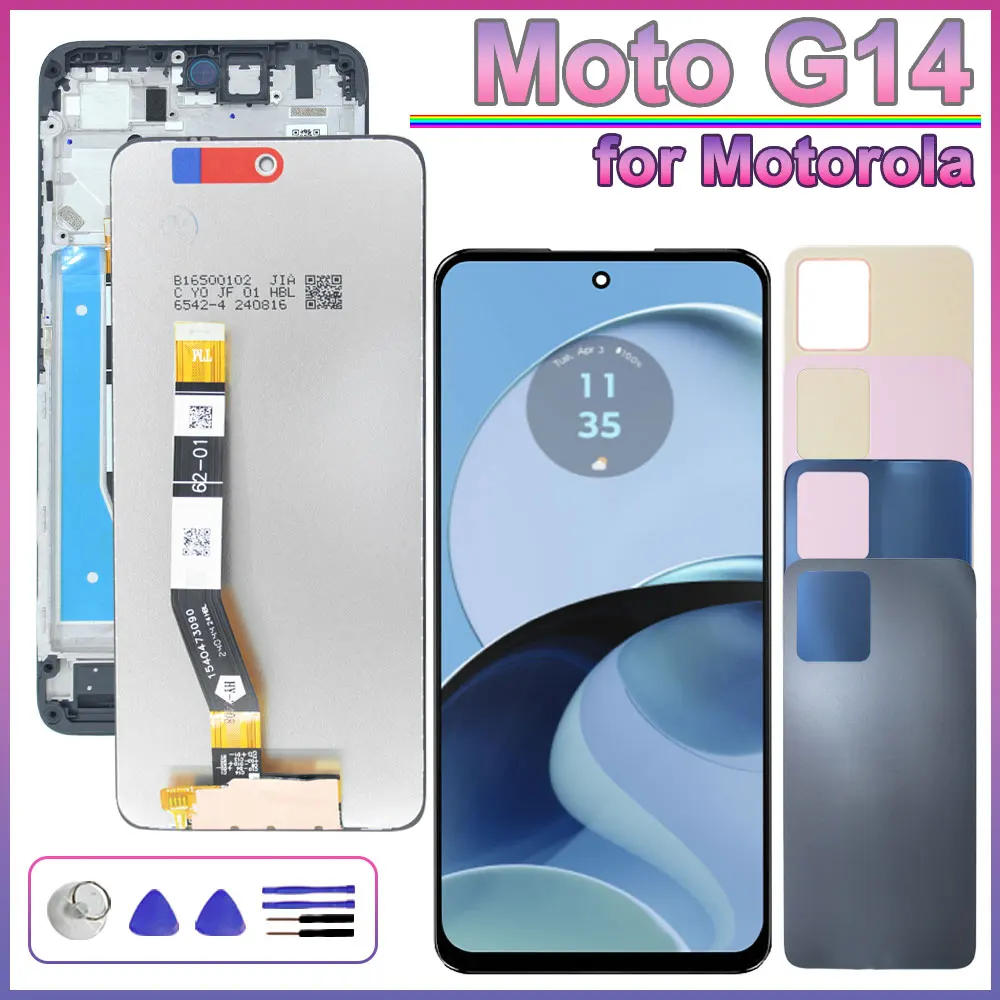New Tested LCD for Motorola Moto G14 XT2341 LCD Display Touch Screen ...