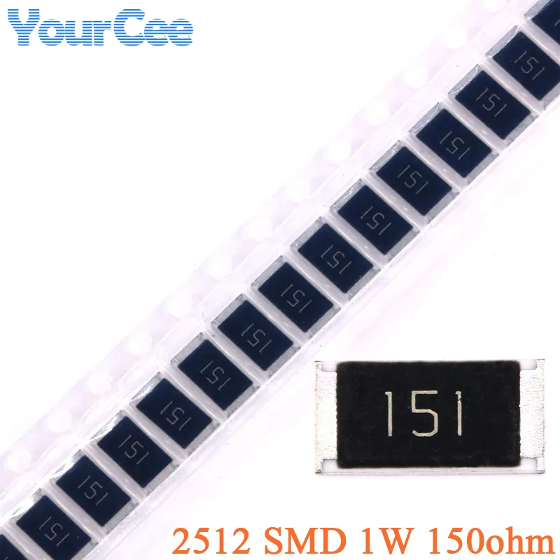 100pcs-50pcs-150ohm-2512-Chip-Resistor-1W-150-ohm-150R-SMD-Resistance ...