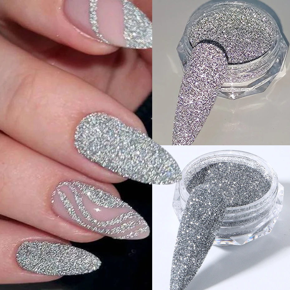 Reflexivo-Flashy-Prego-Glitter-P-Mergulhando-P-De-Poeira-Super-Shinning ...